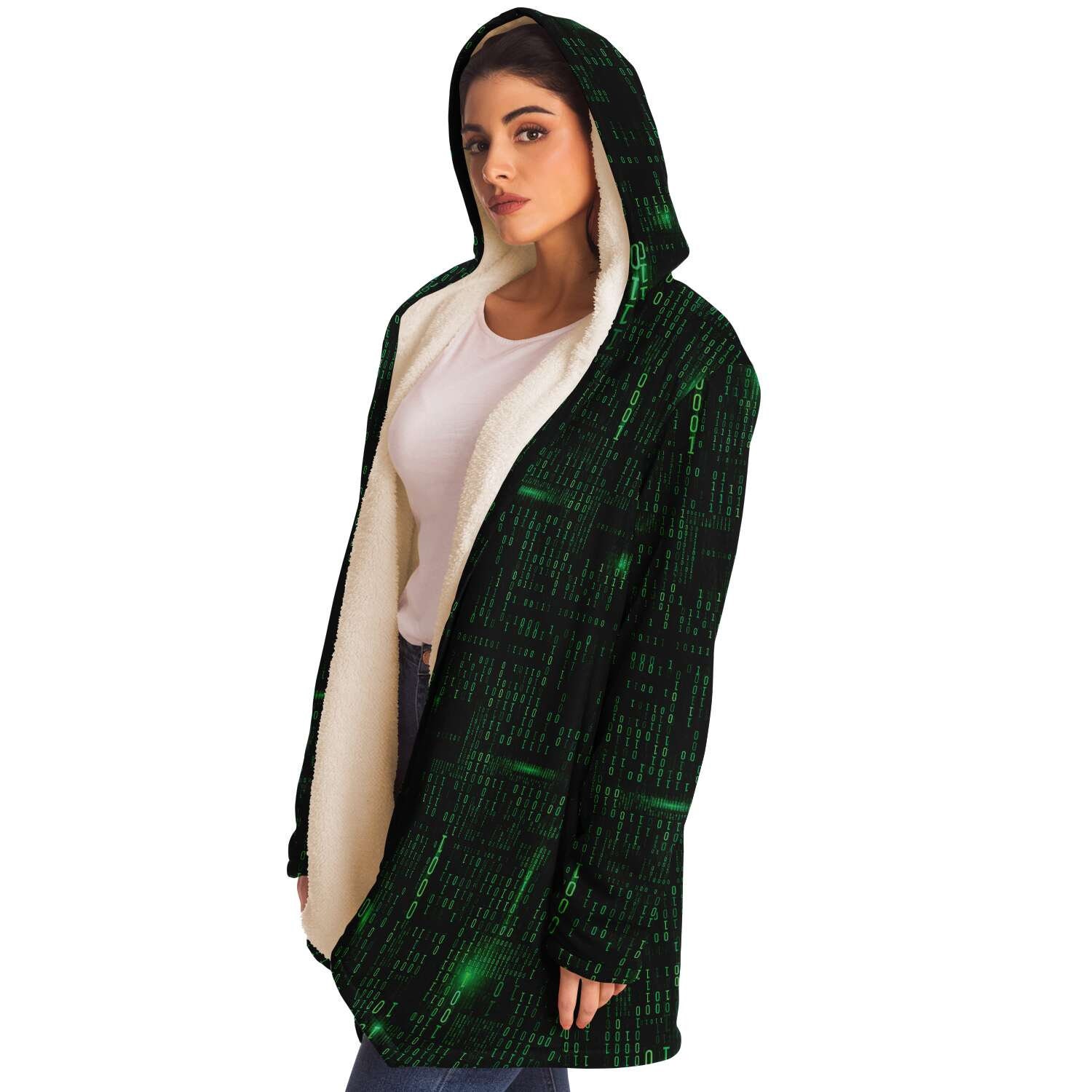 Binary Code Unisex Cloak Matrix Unisex Luxury Microfleece - Etsy