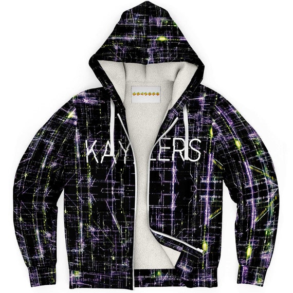 Futuristic 3D Technology Matrix Code Hoodie Zip up Unisex | Etsy