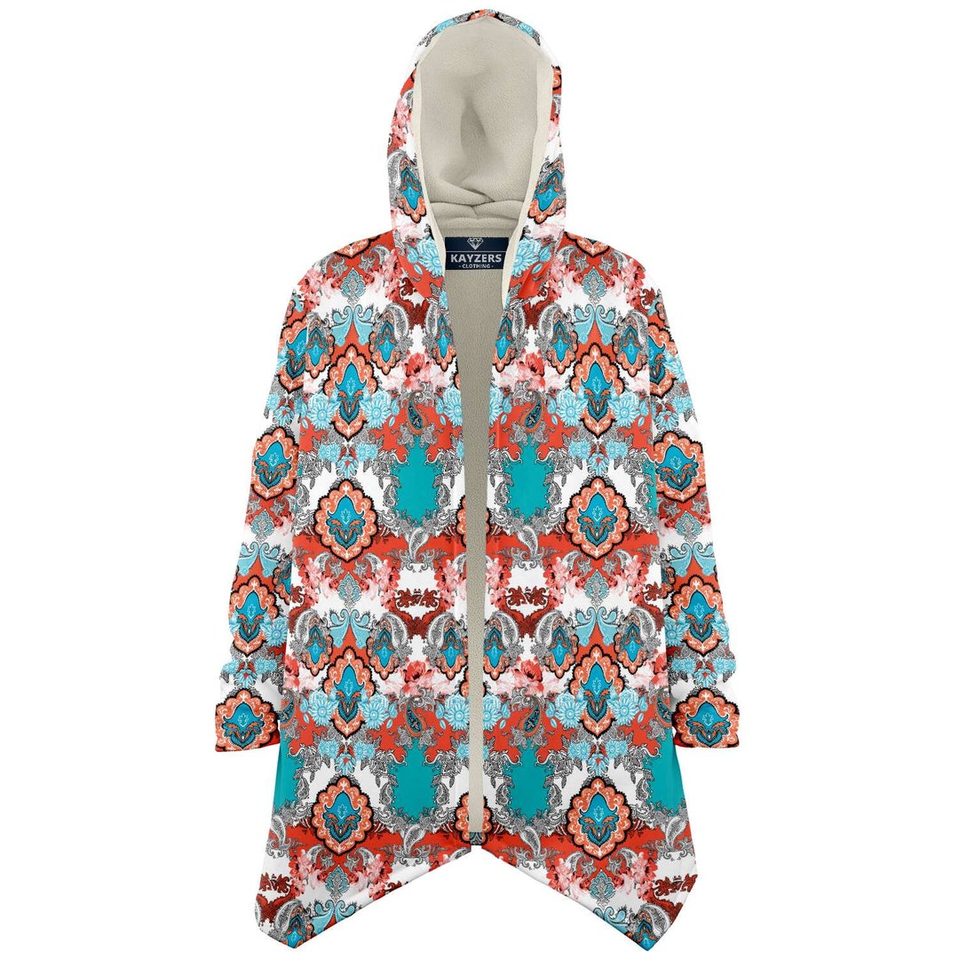 Orange Floral Paisley Luxurious Cloak, Unisex Cloak - Etsy