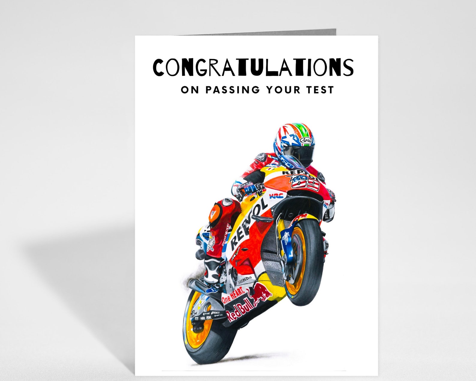 Nicky Hayden Motorbike Test Pass Card Congratulations on - Etsy