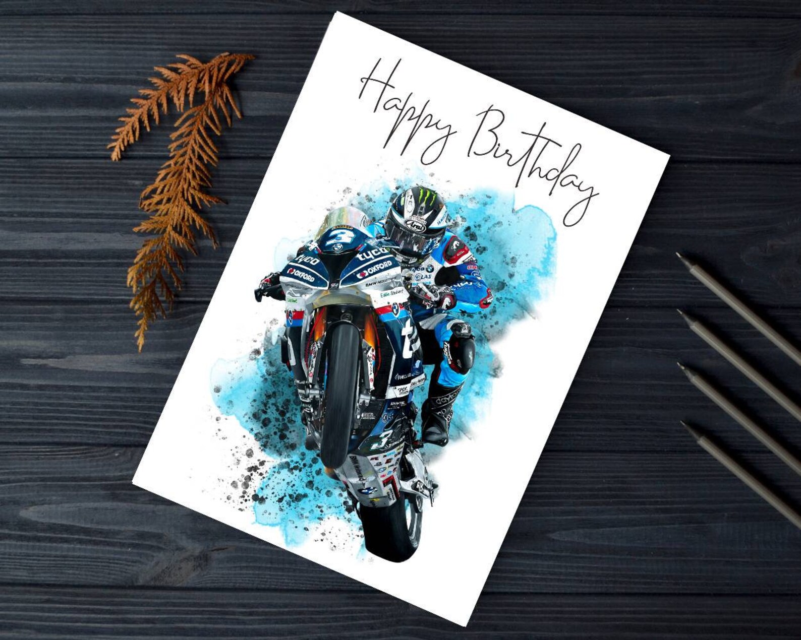 Michael Dunlop Birthday Card Motorcycle Card Motorbike - Etsy