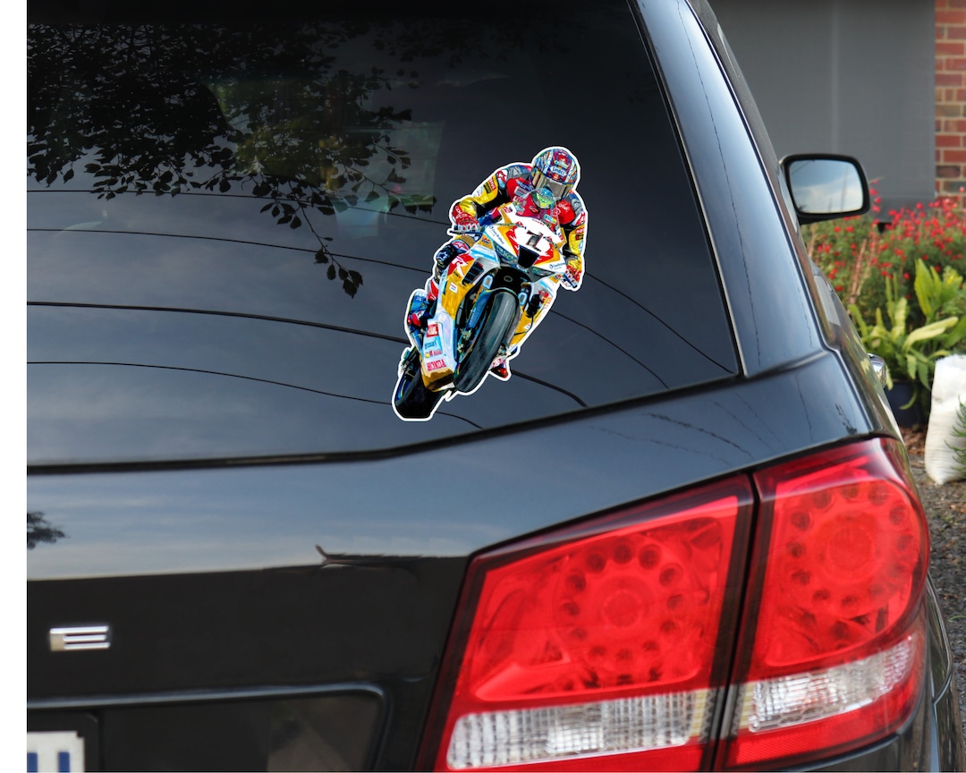 John Mcguinness Car Window Decal, Racing Window Sticker, Van Decal ...