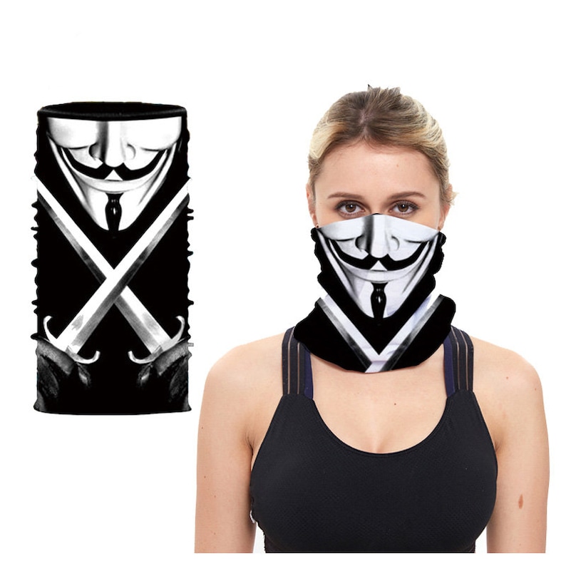 FACE MASK - V for Vendetta ~ Face Mask, Face Masks, Bandana, Sweatband ...