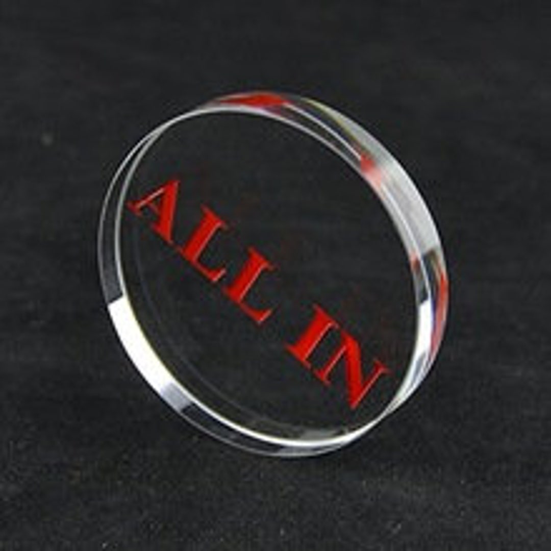 Poker All in ~ Go All in Poker Button - Casino Grade - Etsy