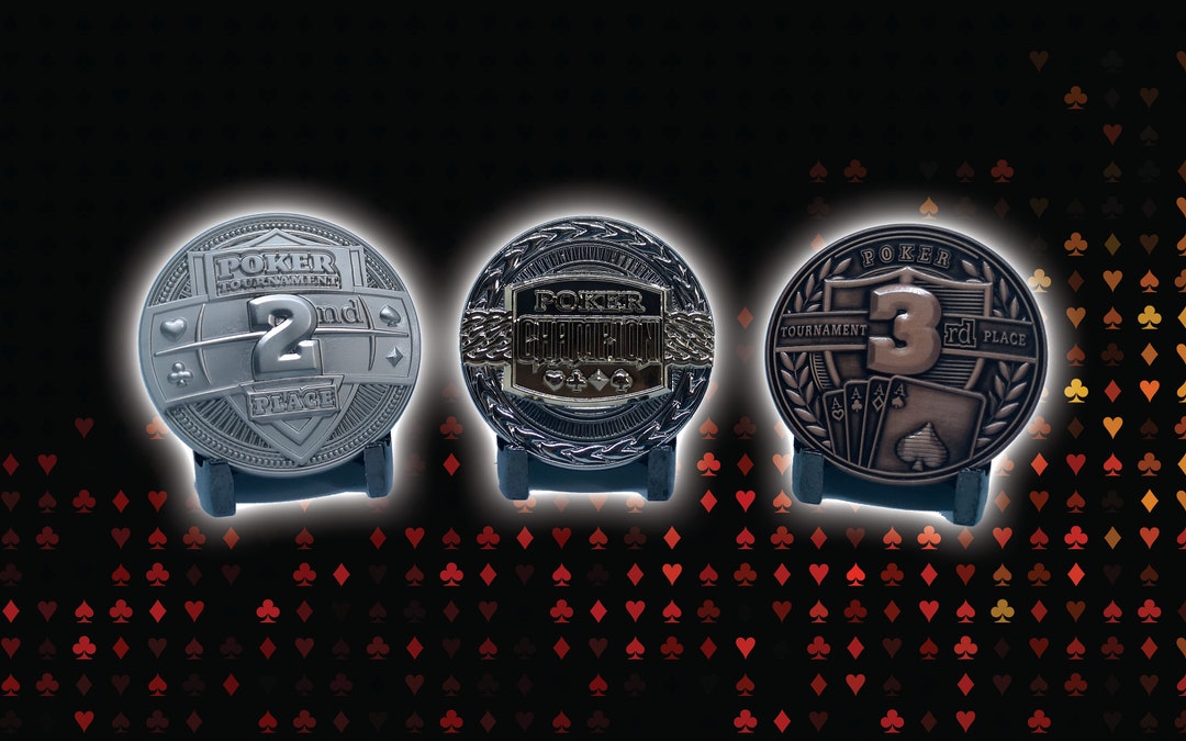 Poker Prize - First, Second and Third Place Prize - Poker Medal for ...