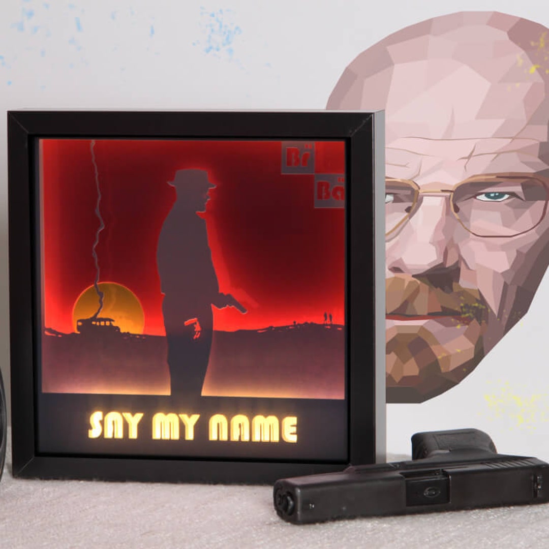 Veilleuse BREAKING BAD Shadow Box Art, cadeau de la Saint-Valentin ...