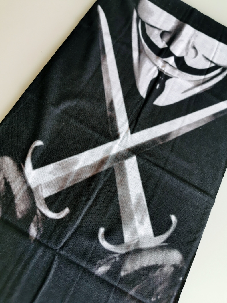FACE MASK - V for Vendetta ~ Face Mask, Face Masks, Bandana, Sweatband ...