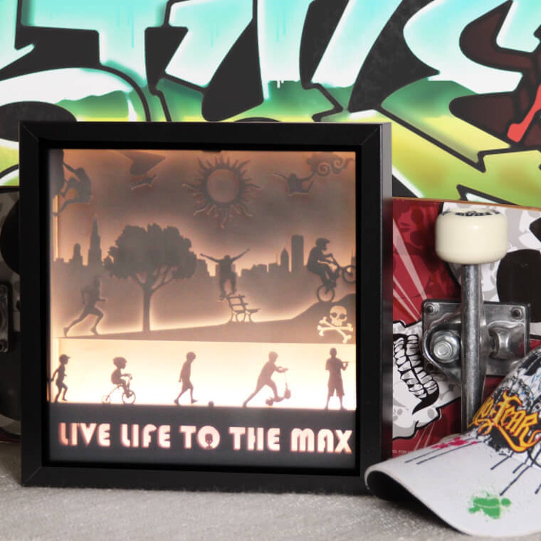 Night Light BOYS Shadow Box Art, Light Box - Etsy