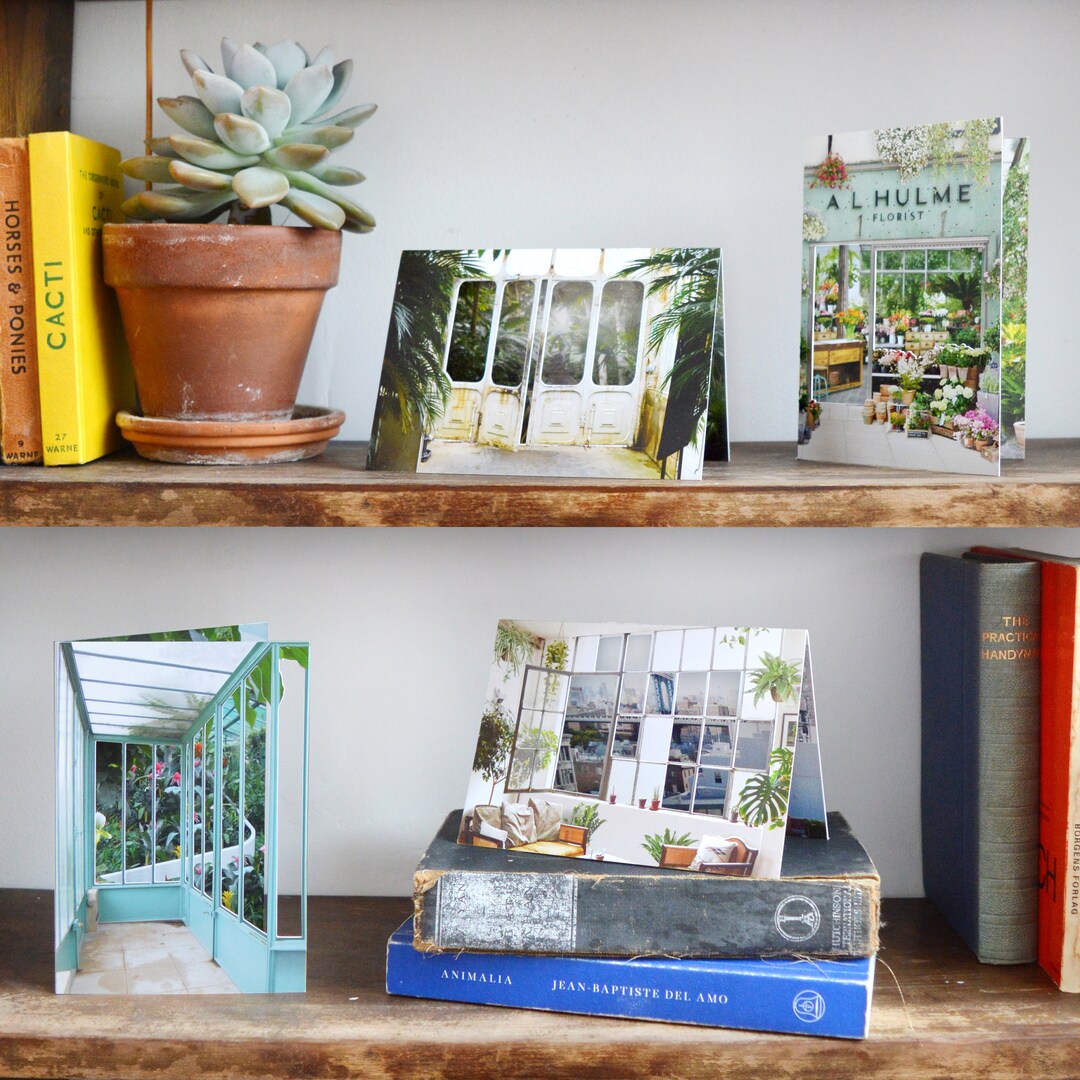 4 X Window Cards | Cut-out Greeting Card - Etsy