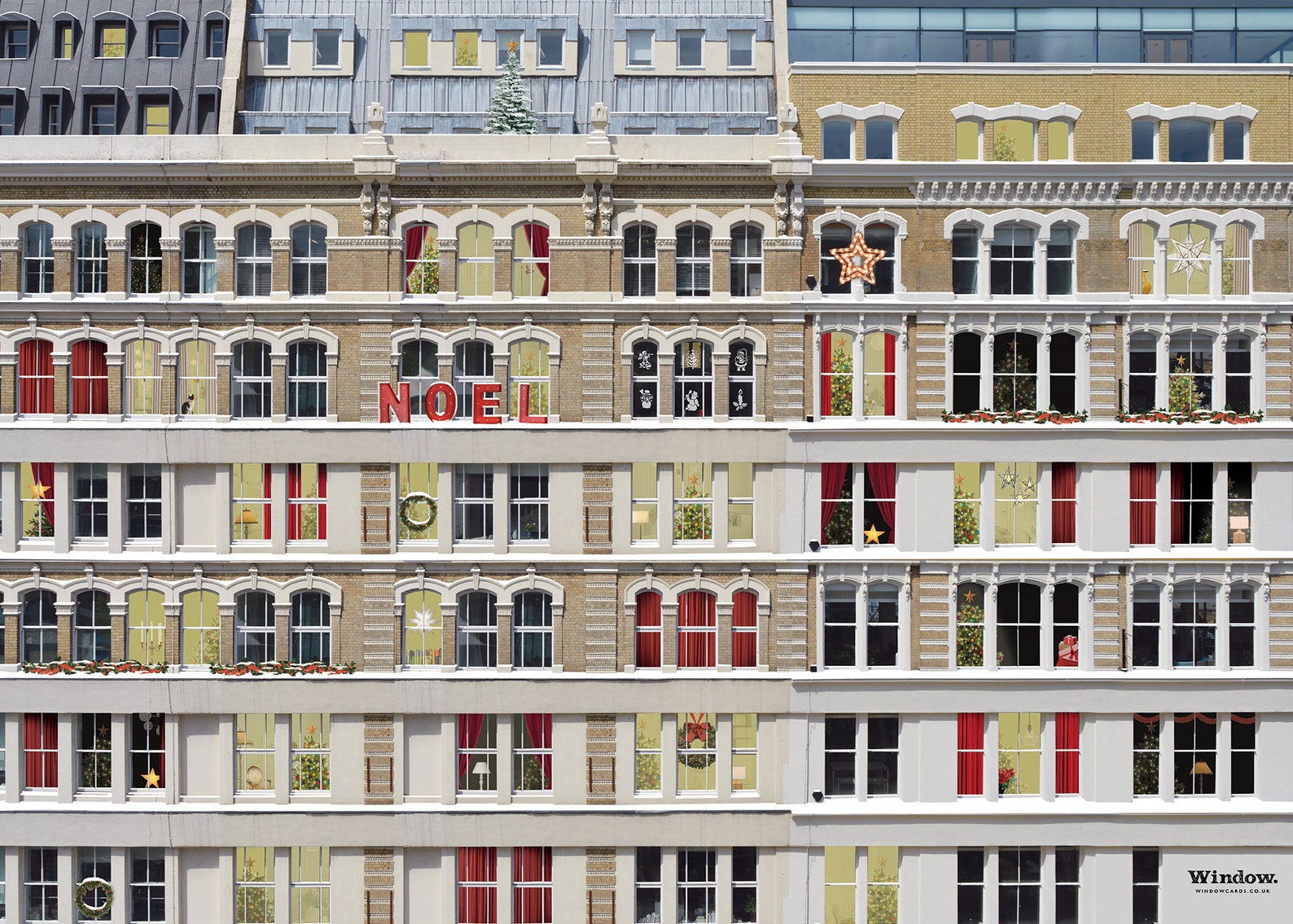 Window Christmas Wrapping Paper | 4 X Sheets - Etsy UK