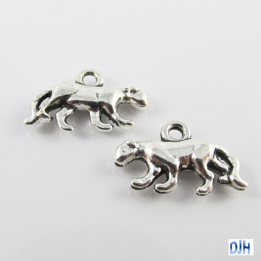 Panther Charm Jaguar Feline Cat 11x18mm Select Qty - Etsy