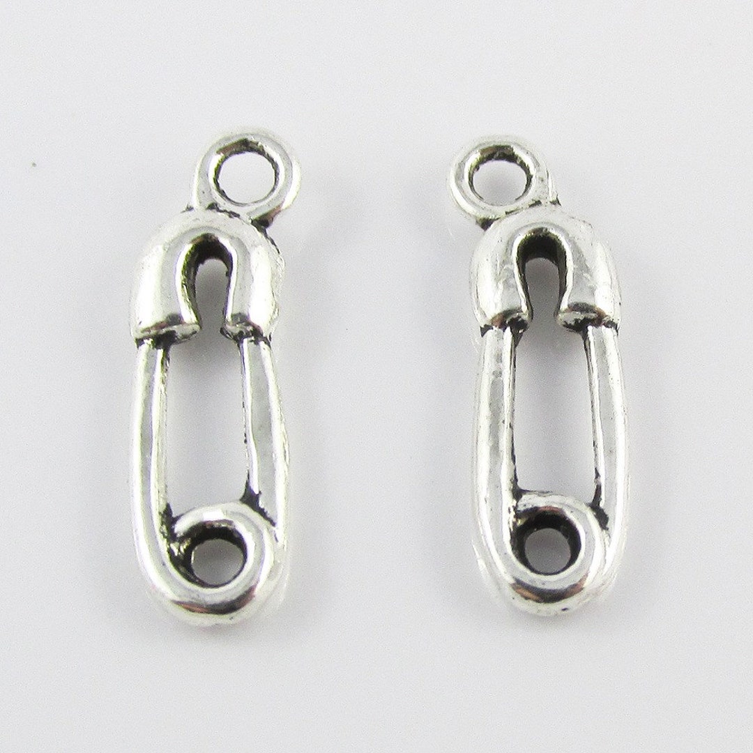 Bulk Nappy Pin Charm Pendant Baby Diaper Pin Safety Pin 19x6mm Select ...