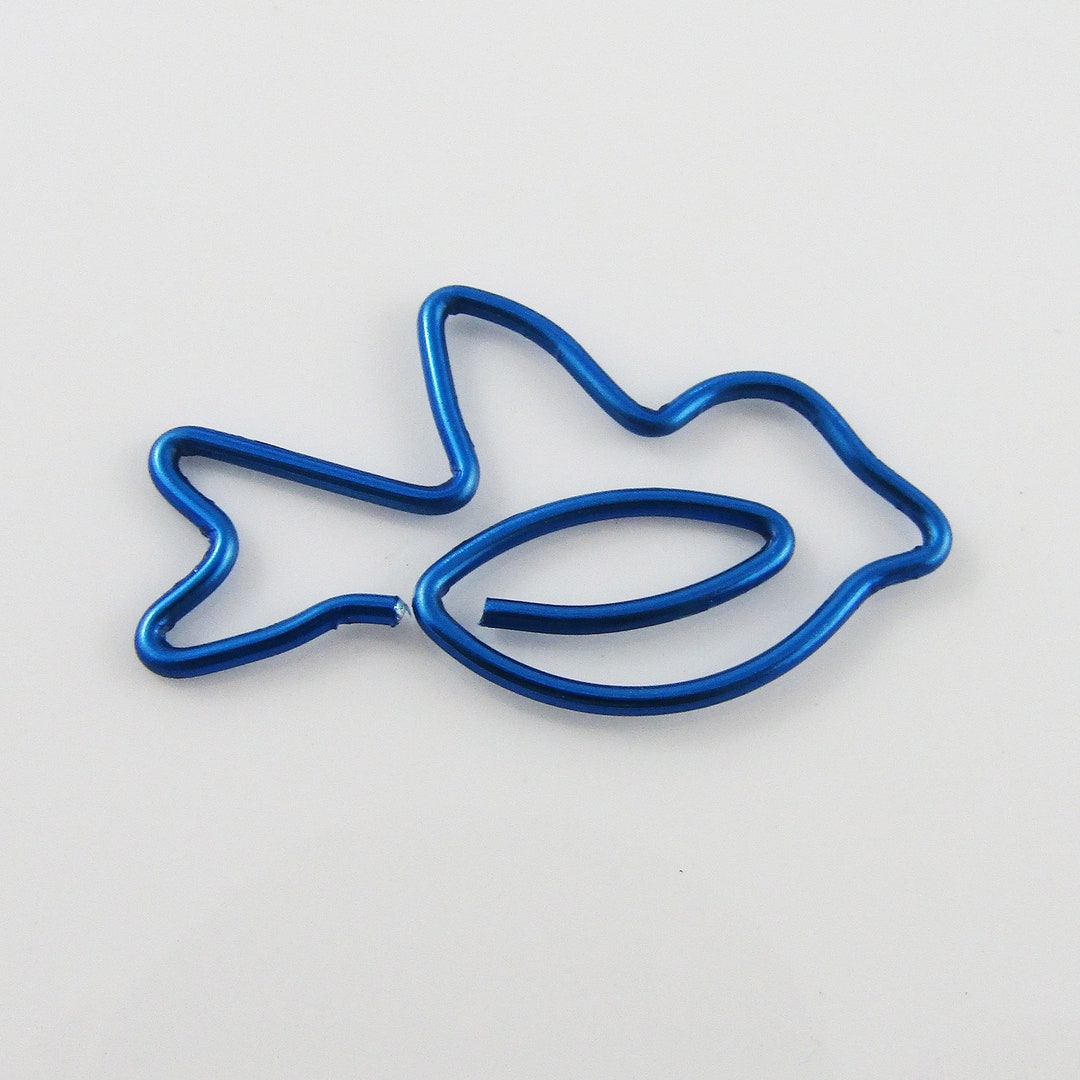 6pcs Blue Bird Novelty Paper Clip Photo Clip 19x33mm Journal Scrapbook ...