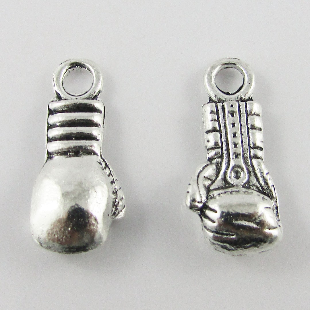 BULK 3D Boxing Glove Charm Pendant Fight Fitness Sports 21x10mm Select ...