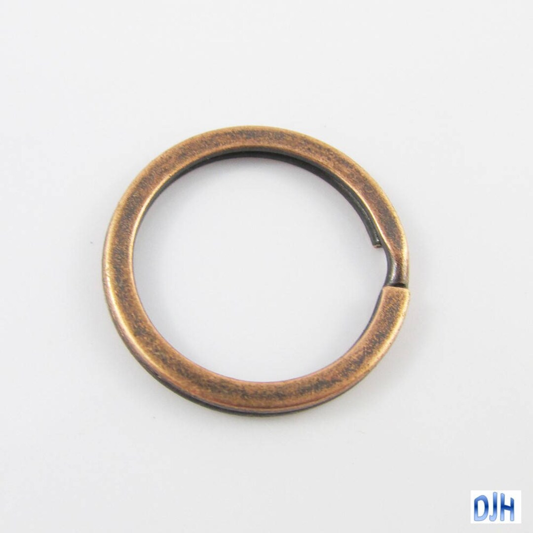 Bulk Keyring Split Ring Finding 25mm Keyring Antique Copper Select Qty ...