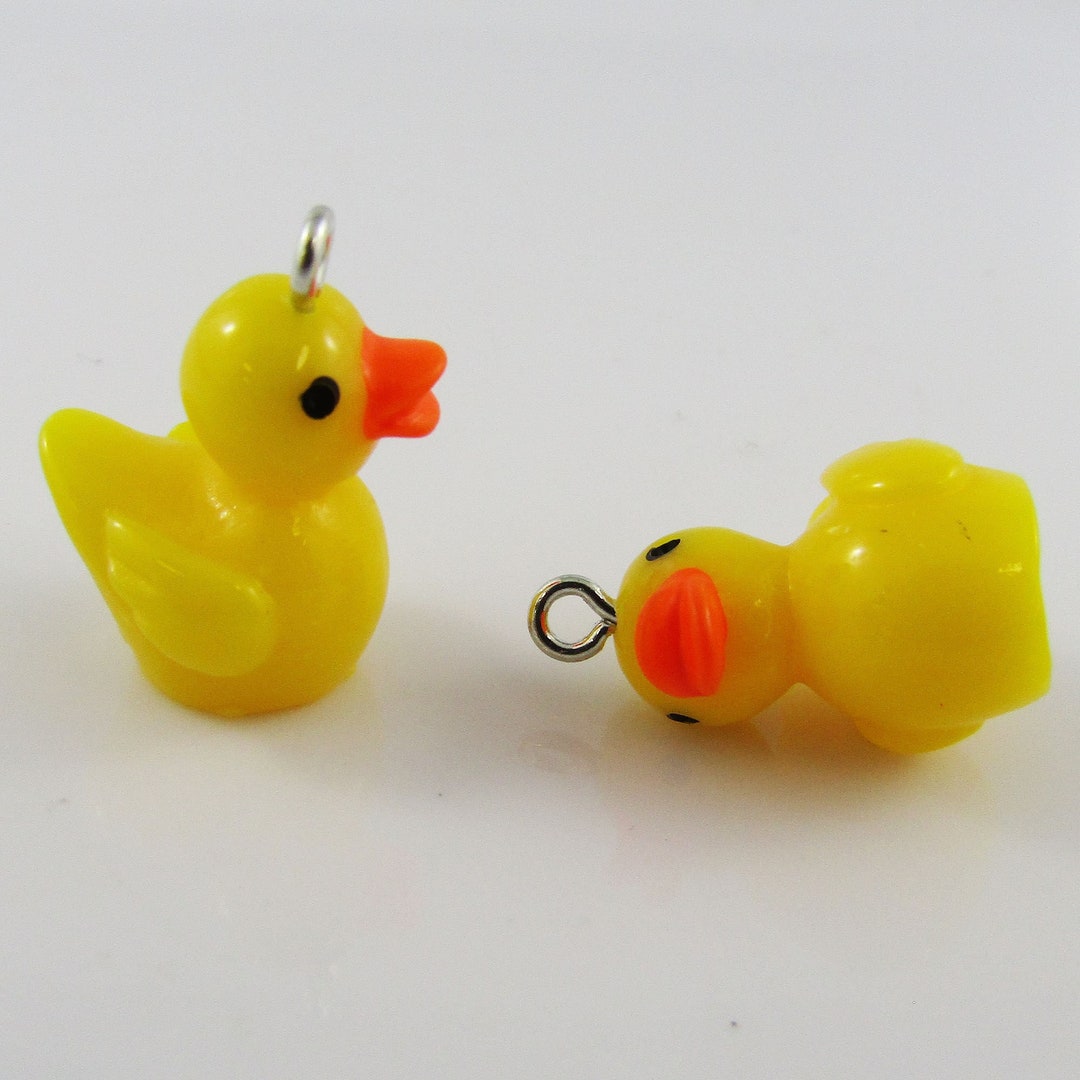 Bulk 10pce Resin 3D Duck Charm Pendant W/ Iron Loop 18x24x14mm - Etsy