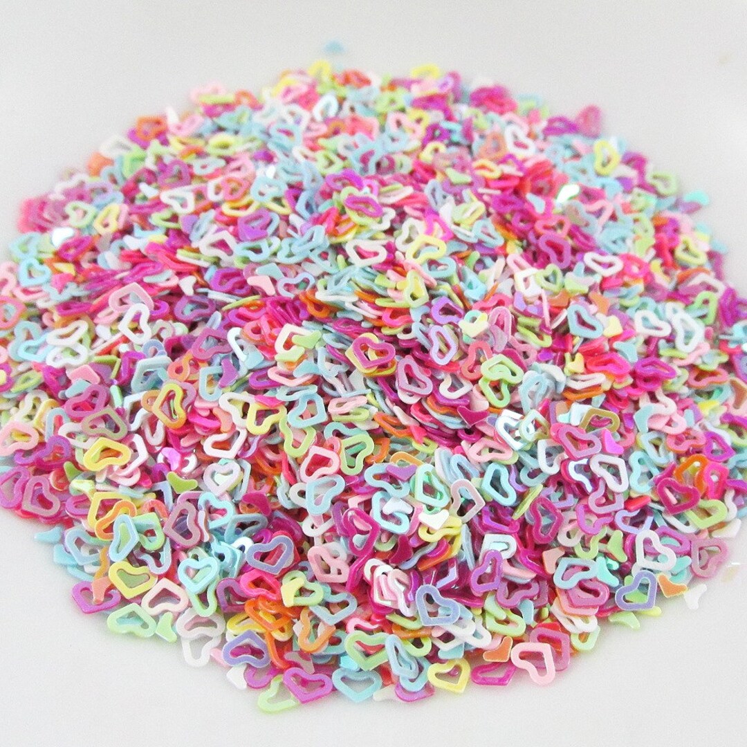 20g PVC Hollow Heart Confetti Sprinkles para tarjetas de confeti ...