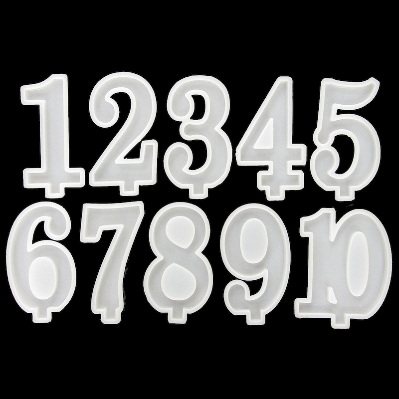 Silicone Number Moulds - Etsy