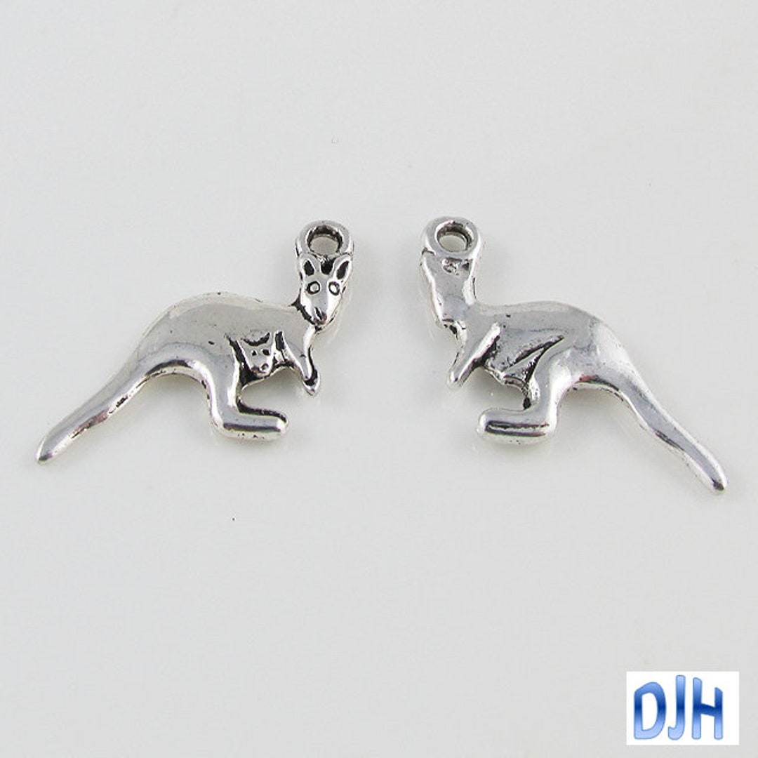 Bulk Kangaroo Charm Pendant Aussie Australian Animal Roo Select Qty 5 ...