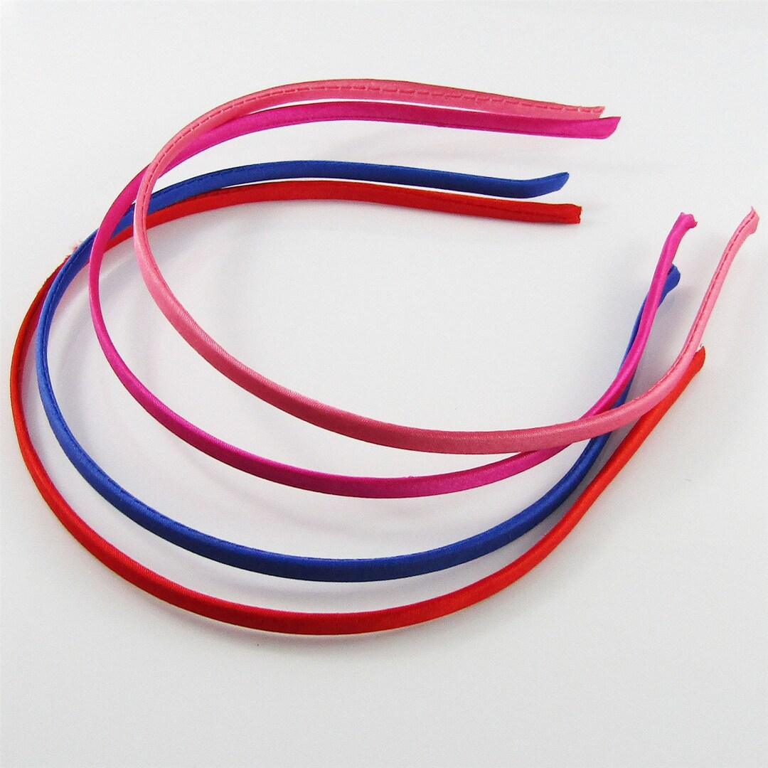 Bulk 10pcs DIY Satin Covered Alice Head Band 4.5mm X Approx 375mm ...