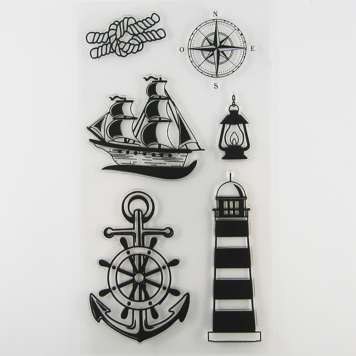 Marine Nautical Theme Clear Stamp Silicone Rubber Scrapbooking - Etsy