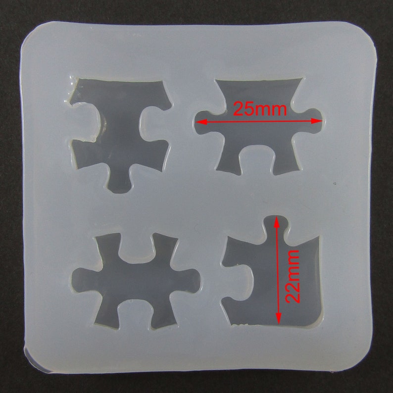 Jigsaw Puzzle Pieces Silicone Casting Mould for Epoxy Resin DIY ...