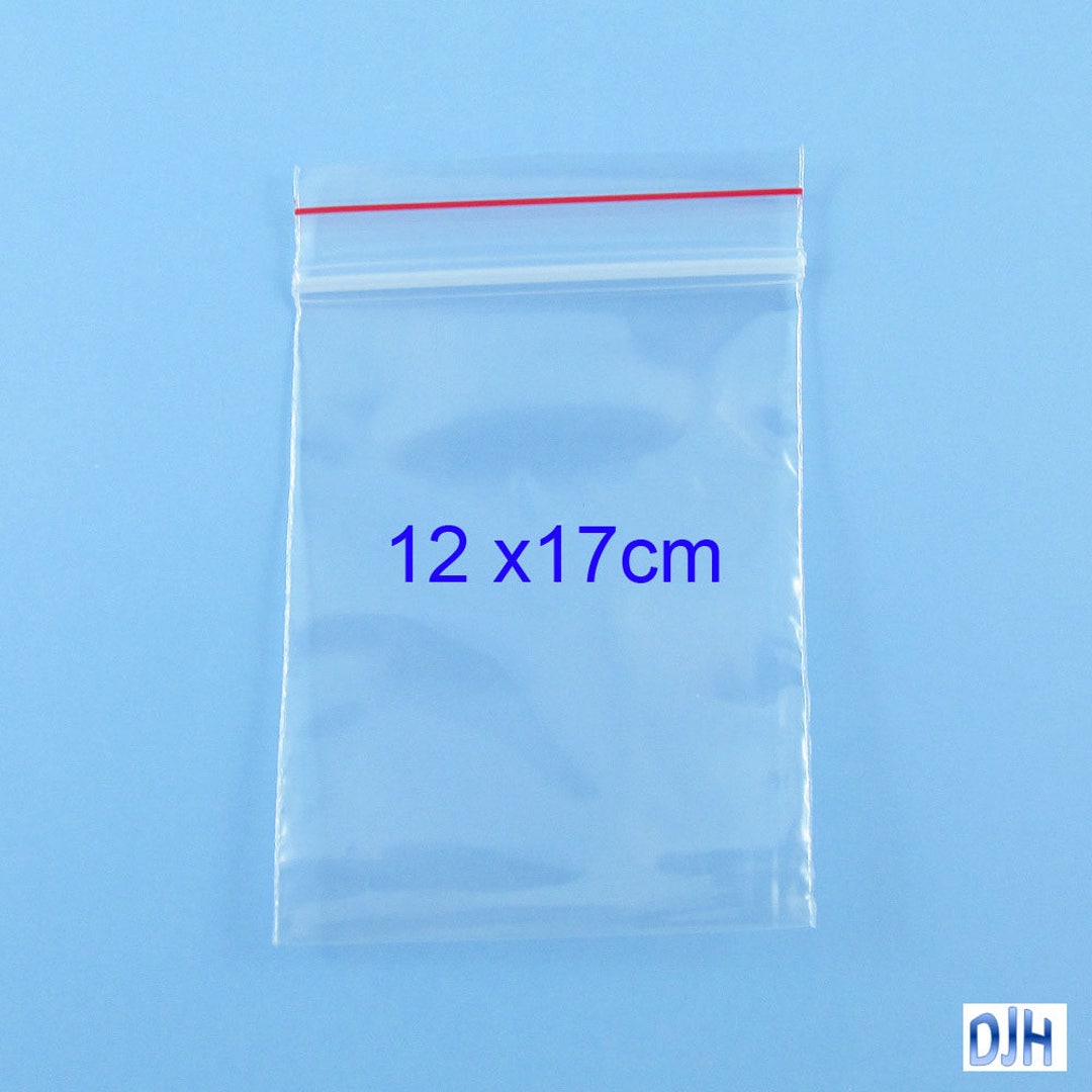400 X Bulk Resealable Zip Lock Plastic Bags 120mm X 170mm Ziplock ...