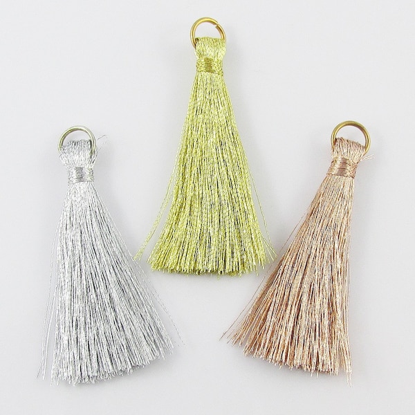 Metallic Tassels - Etsy