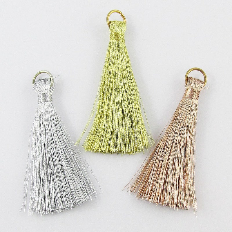 Metallic Tassels - Etsy
