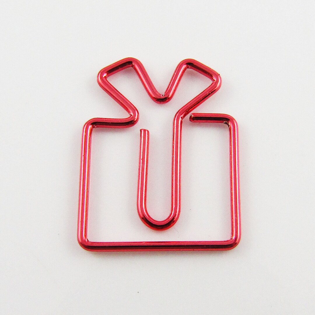 6pcs Metallic Christmas Gift Paper Clip Photo Clip 22x17mm Journal ...