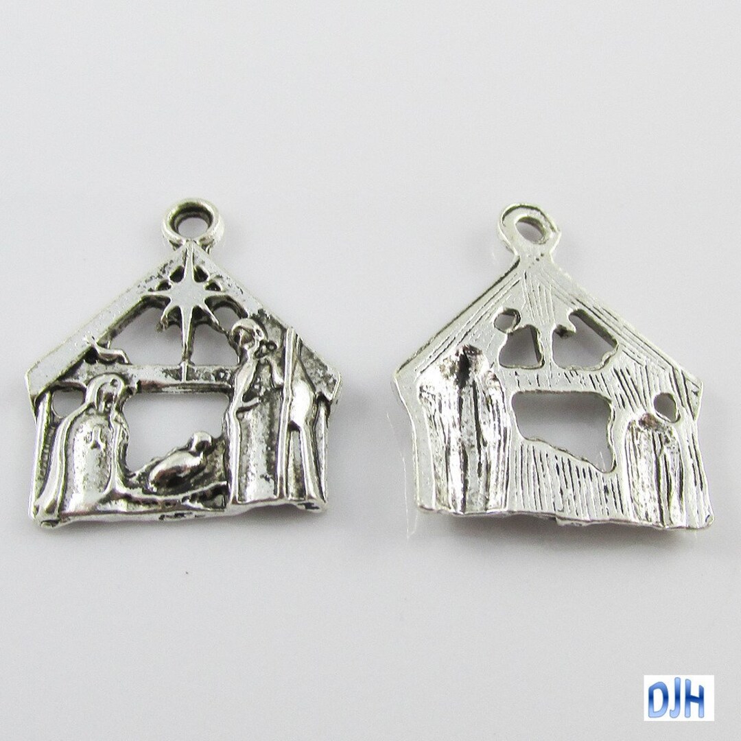 Bulk Christmas Nativity Scene Charm Pendant 21x18mm Select Qty - Etsy