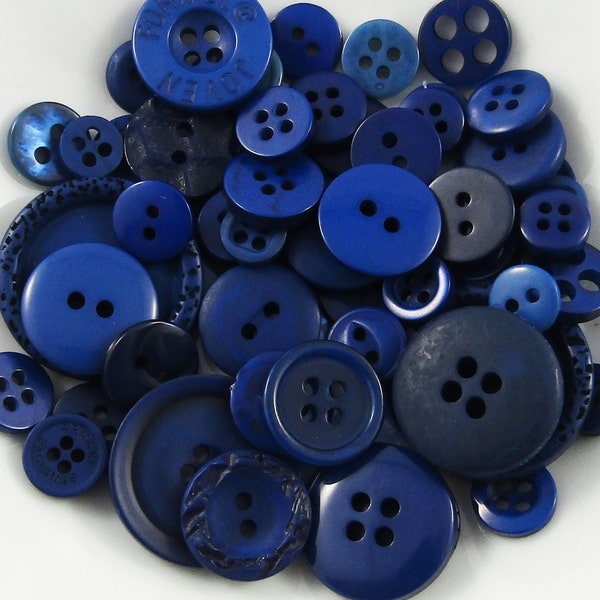 Dark Blue Buttons - Etsy UK