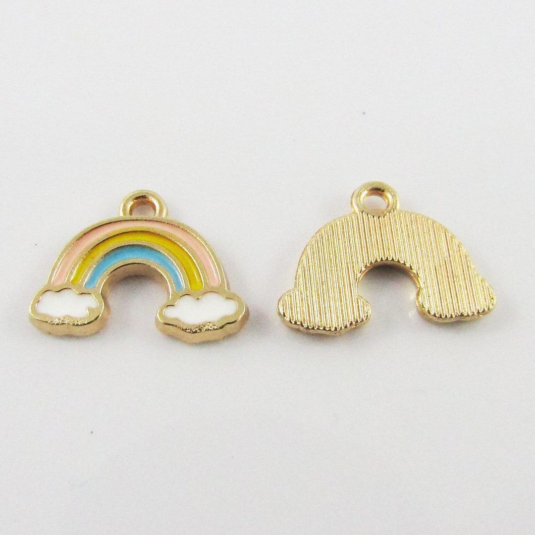 Bulk 10pce Enamel Mini Rainbow Charm Pendant 15x12mm - Etsy Australia