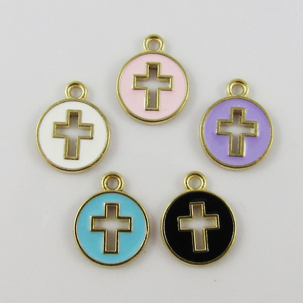 Enamel Cross - Etsy