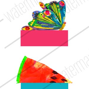 Hungry Caterpillar Name Tags - Etsy