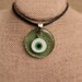Clear Green Evil Eye Pendant/evil Eye Protection/green Nazar Necklace ...