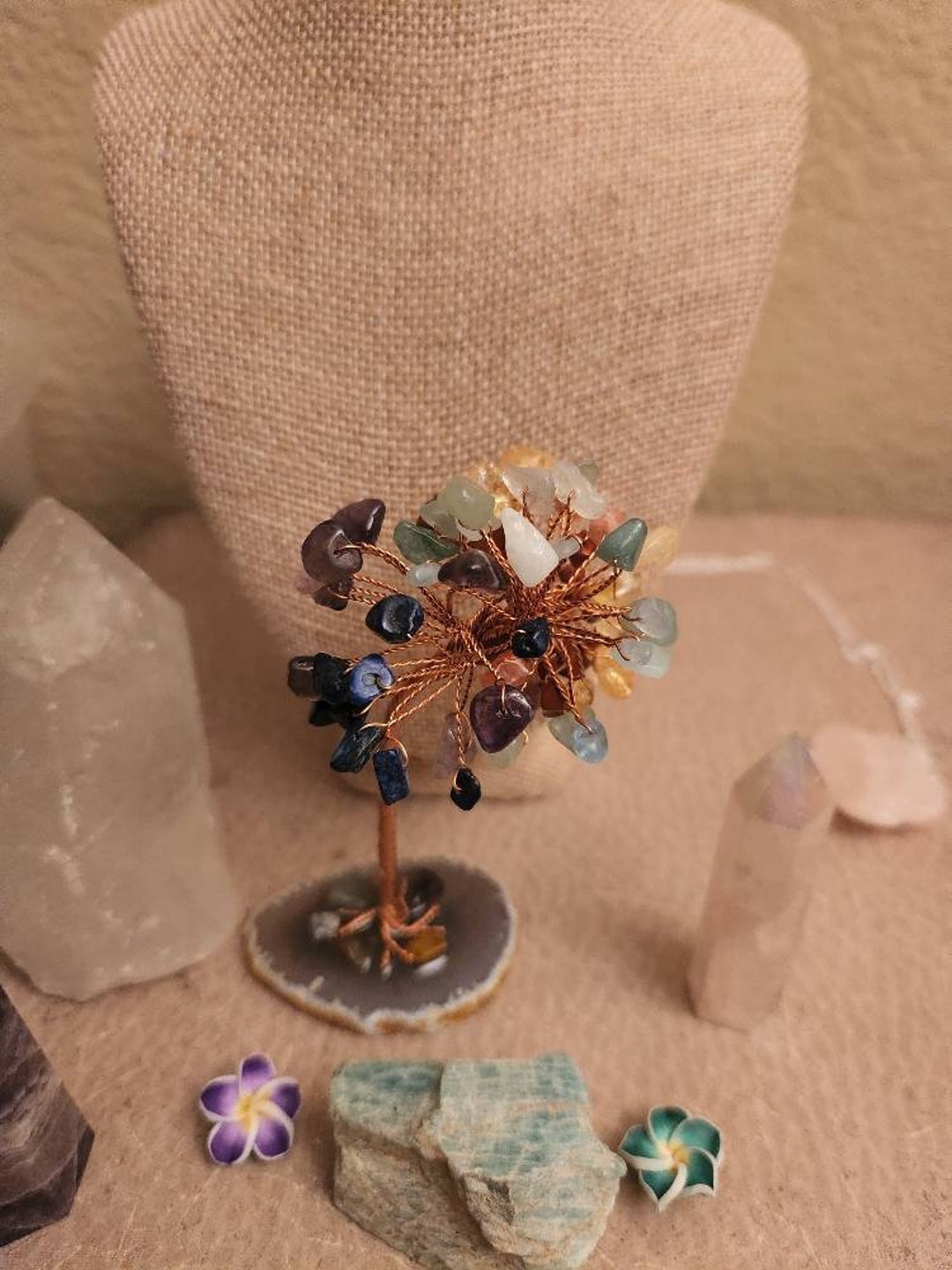 Mini Tree of Life/chakra Tree/7 Chakra Tree/ Metaphysical Tree/crystal ...