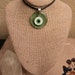 Clear Green Evil Eye Pendant/evil Eye Protection/green Nazar Necklace ...