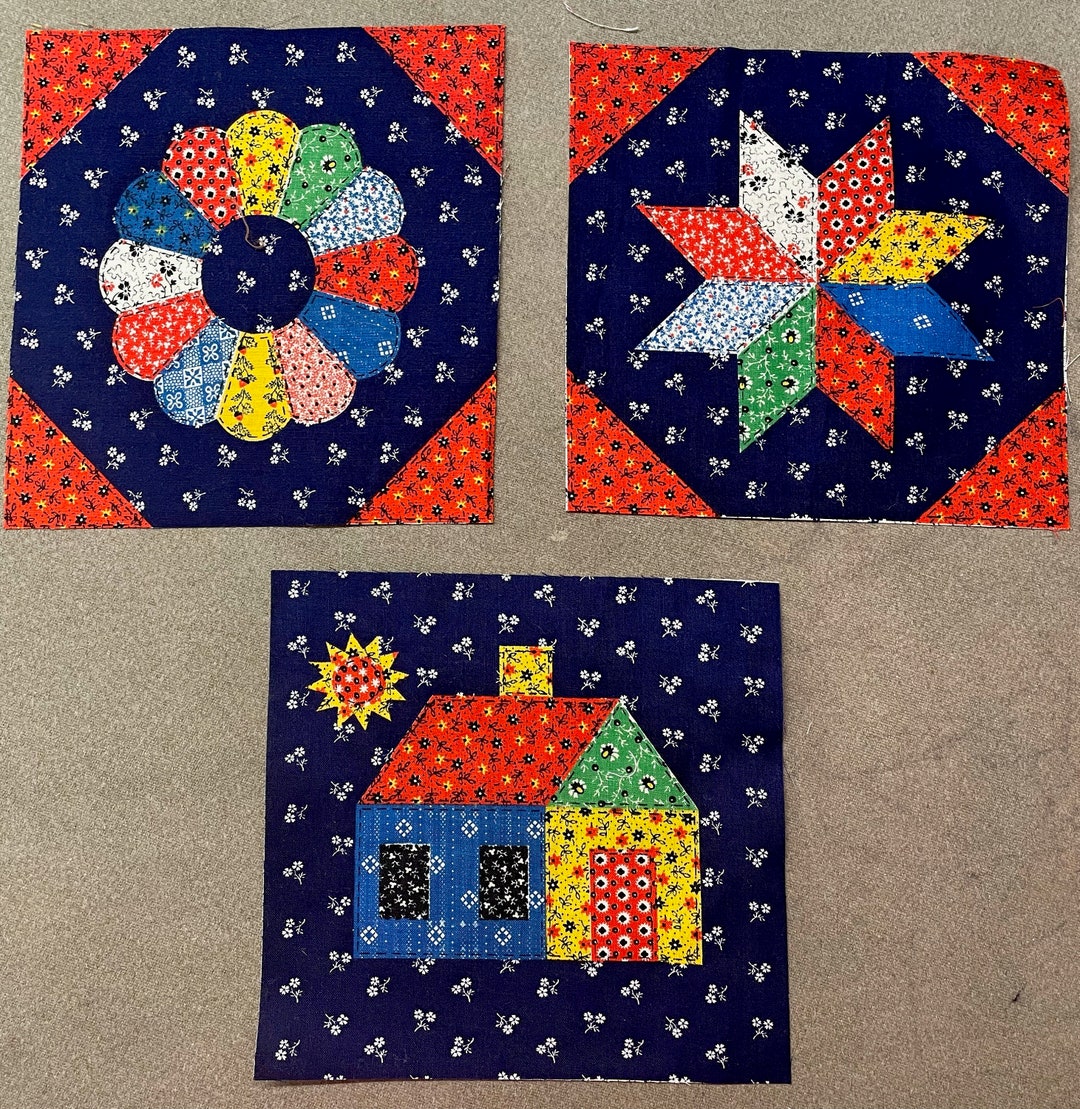 Printed Quilt Blocks - Etsy