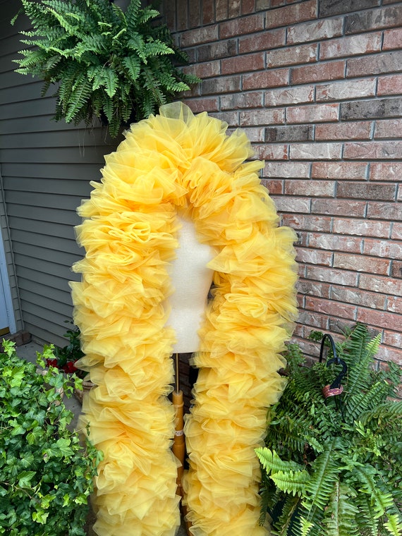 Light Gold Tulle Boa Custom Order - Etsy
