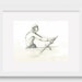 Egyptian Oarsman, Print, Black & White, Drawing, Illustration, Mixed ...