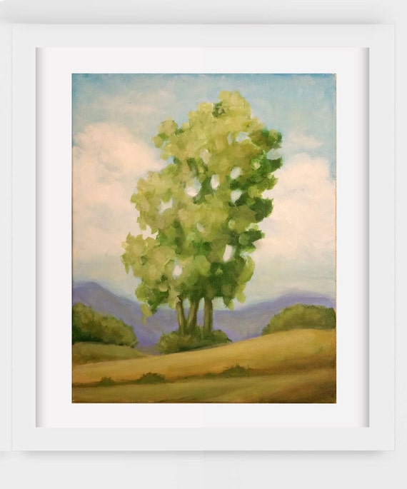 Painting Art & Collectibles Acrylic pasture acrylic painting trees and ...