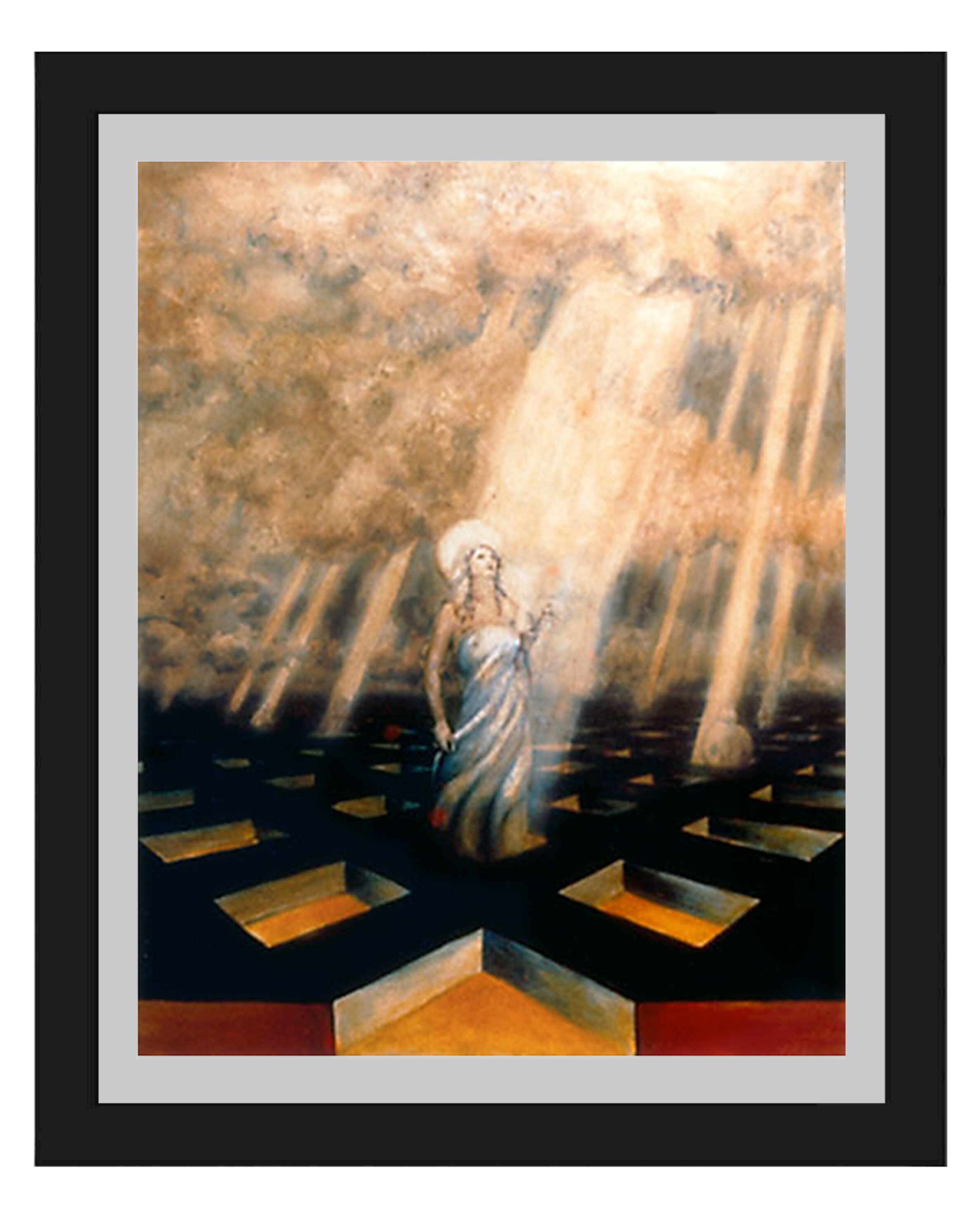 Transcendence Oil Painting, Fine Art Signed Print, Color, Canvas ...