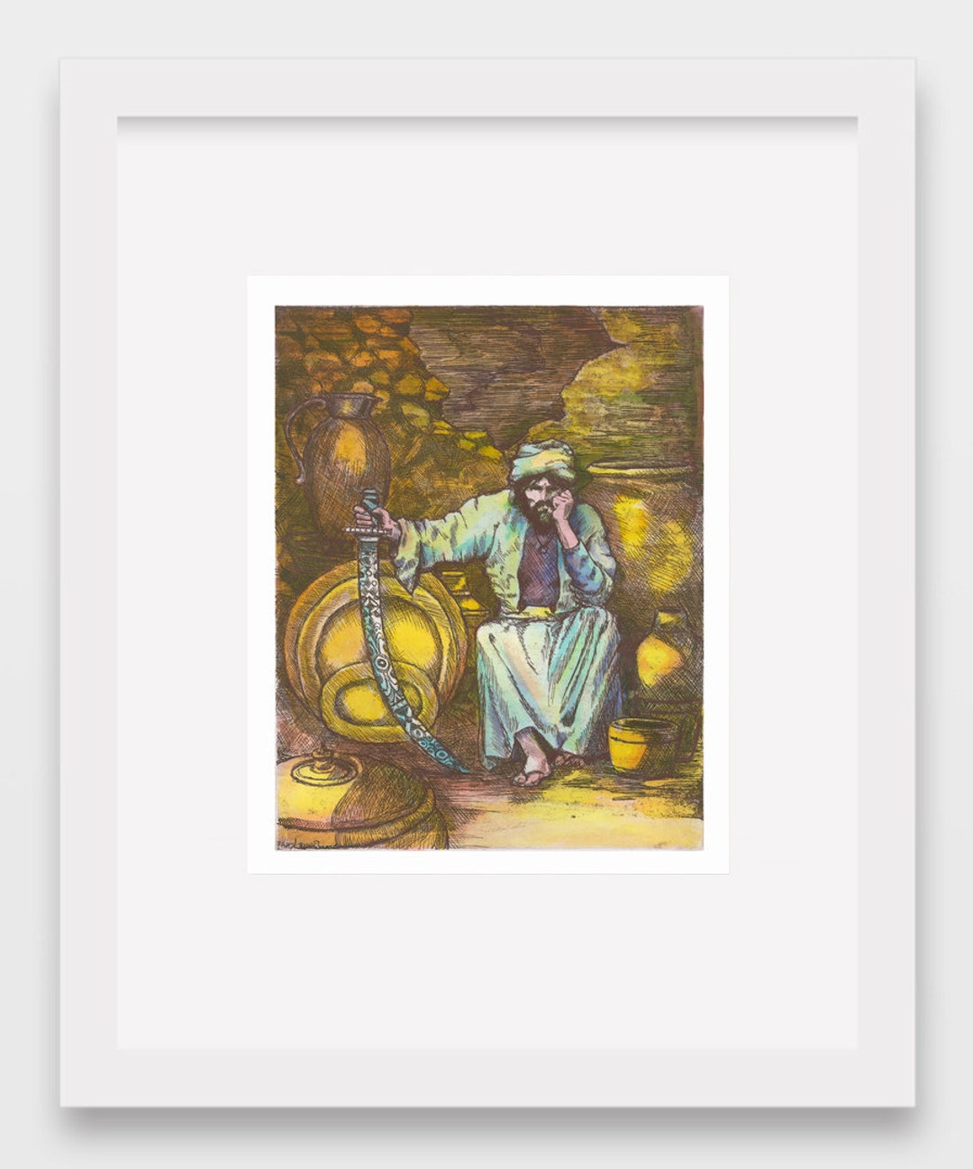 Alibaba Arabian Nights, Print, Color, Drawing, Illustration, Etching ...