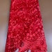 Ruby Red French Tulle Beaded 5yards Lace - Etsy