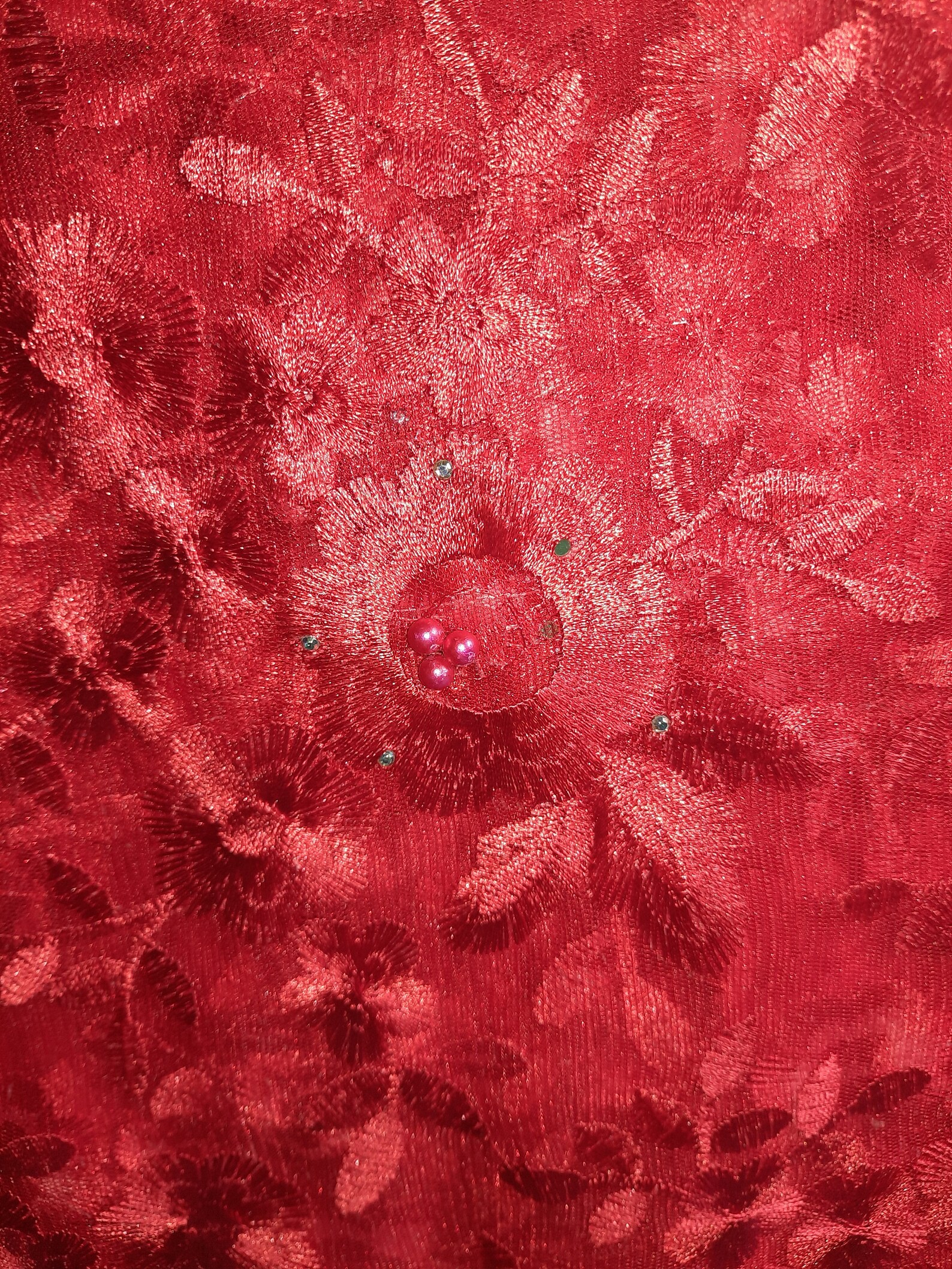 Ruby Red French Tulle Beaded 5yards Lace - Etsy