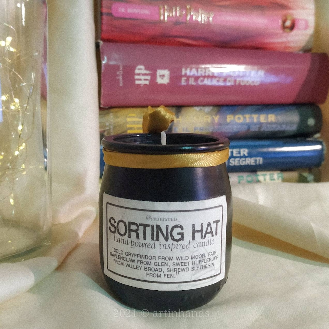 Themed Candle Sorting Hat Candle Hogwarts Harry Potter Themed Bookish ...