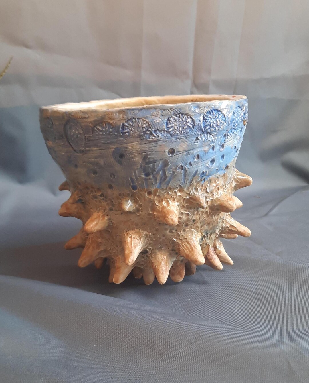 Unique Ceramic Vase With Spiky, Texture Organc, Perfect for Small ...