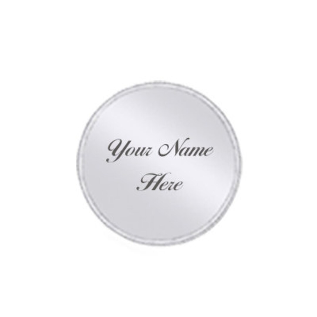 Fine 999 Silver Logo/photo Coin. Design & Create Your Own Exquisitely ...