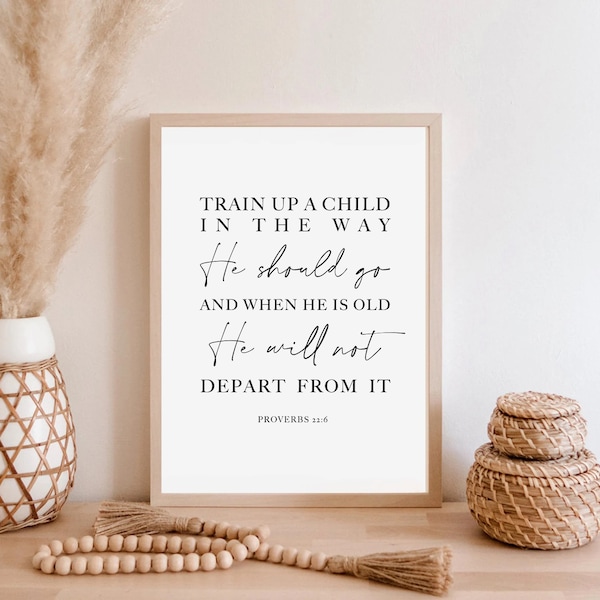 Proverbs 22 6 - Etsy